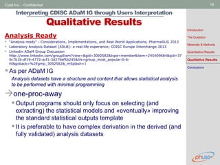 INTERPRETING CDISC ADaM IG THROUGH USERS INTERPRETATION | PDF