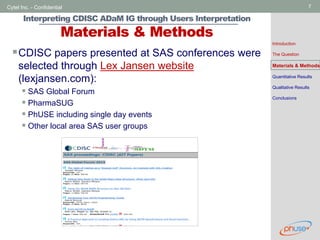 INTERPRETING CDISC ADaM IG THROUGH USERS INTERPRETATION | PDF