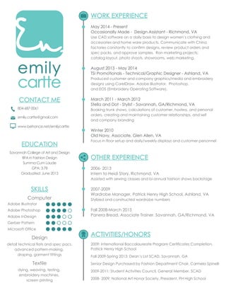 EmilyCartte_Resume 2016n | PDF