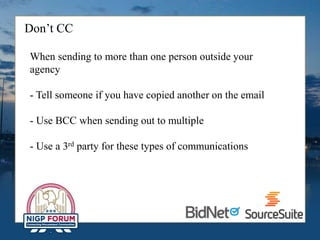 Connecting via Email 2016 Forum Presentation | PPT