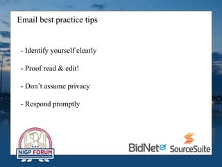 Connecting via Email 2016 Forum Presentation | PPT