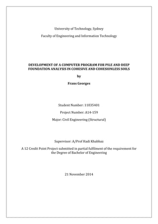 Final Capstone Report A14-159 Frans Georges | PDF