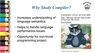 Introduction to Compilers | PPTX