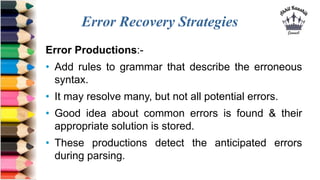 Error Detection & Recovery | PPTX