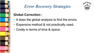 Error Detection & Recovery | PPTX
