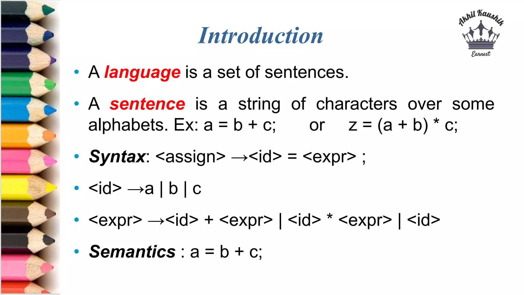 Context Free Grammar | PPTX