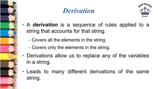 Context Free Grammar Pptx Programming Languages Computing