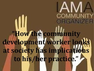 Types of Community Development Workers | ODP