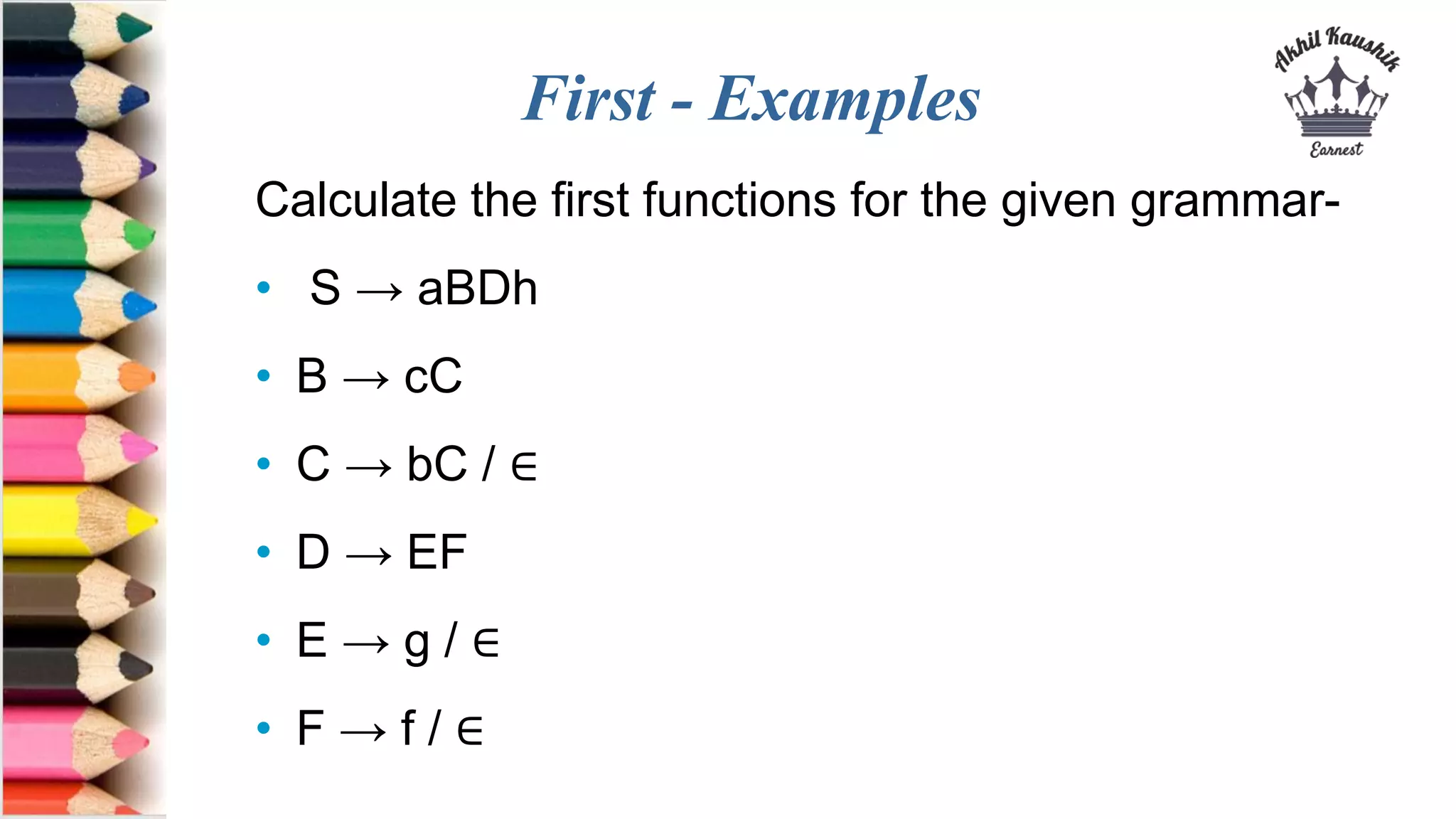 Parsing in Compiler Design | PPT Parsing in Compiler Design | PPT