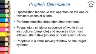 Code Optimization | PPTX