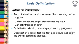 Code Optimization | PPTX