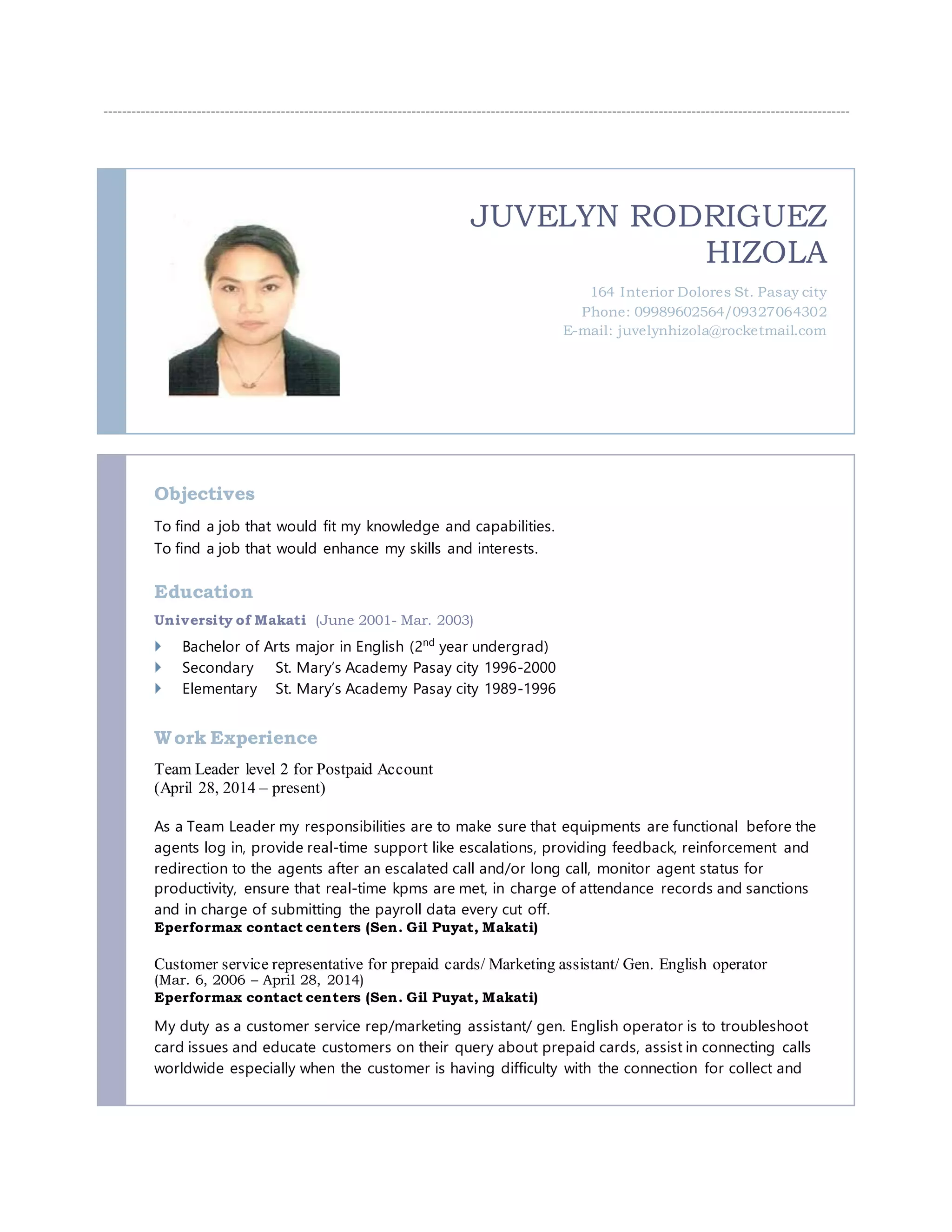JLO resume with picture updated 2 | DOCX