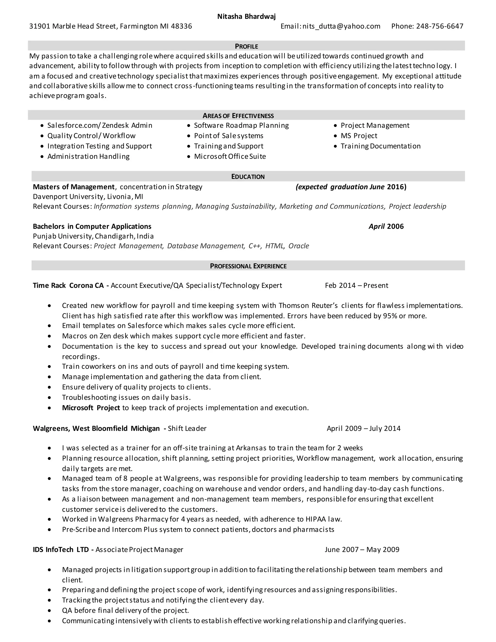 Nitasha Bhardwaj Resume | DOCX