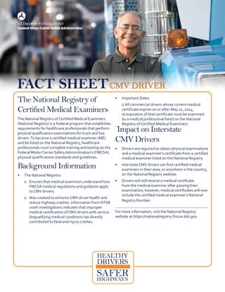 FactSheetCMVDrivers | PDF
