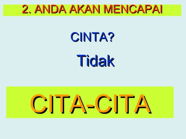 Cd 1 bagimana membina matlamat | PPT