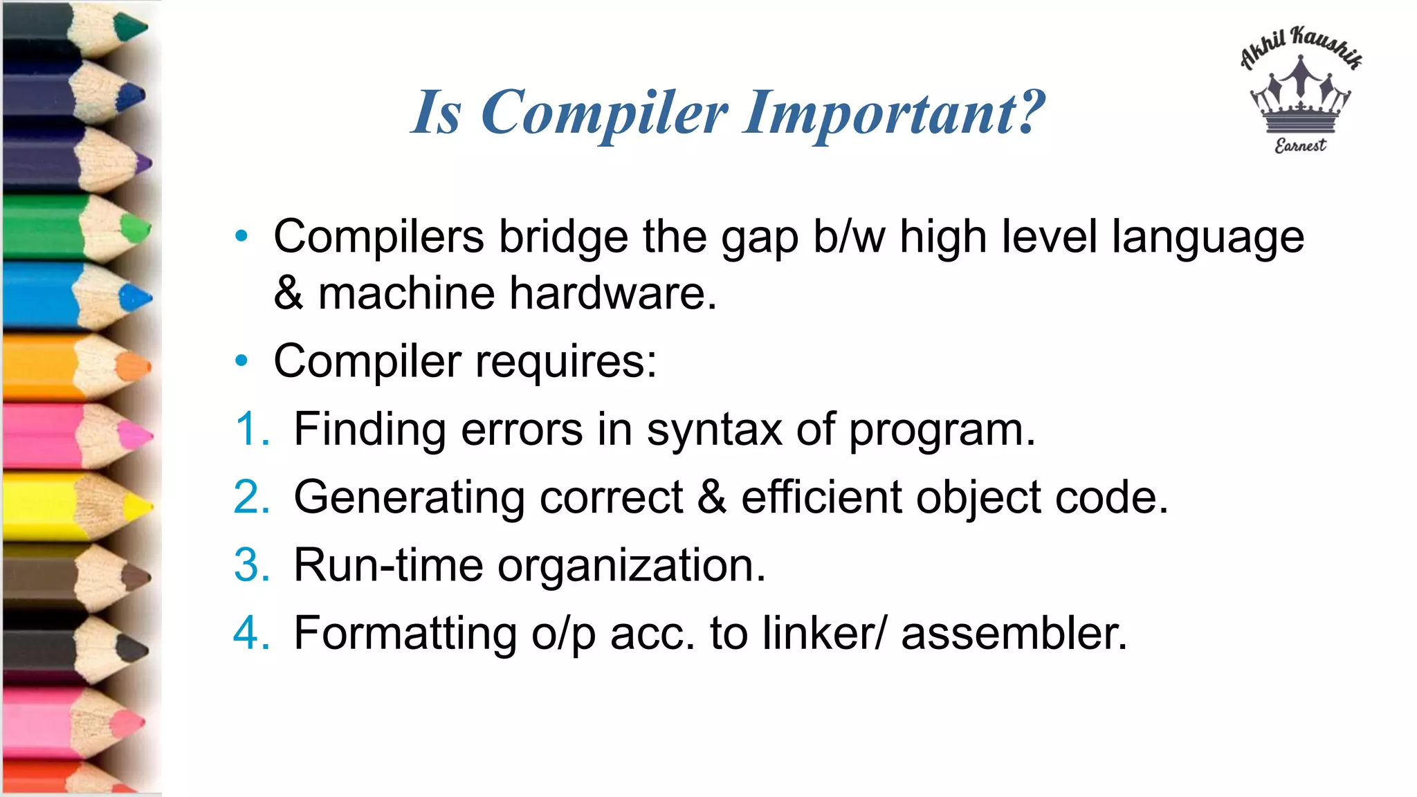 Phases of compiler | PPTX