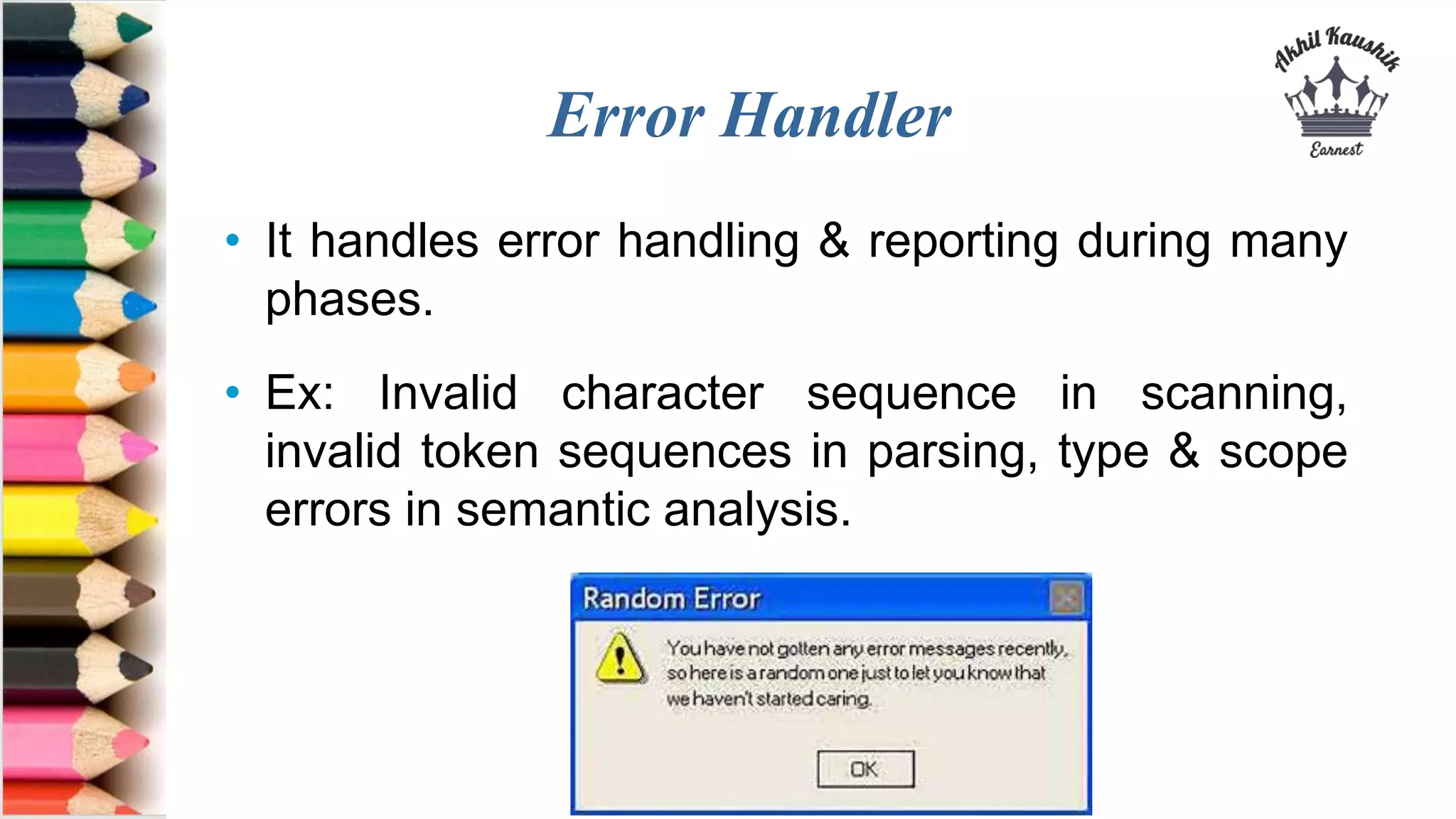 Phases of compiler | PPTX