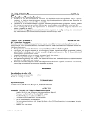 KostasJKalloudisResumeMarch2016 (Autosaved) | DOC | Business Banking ...