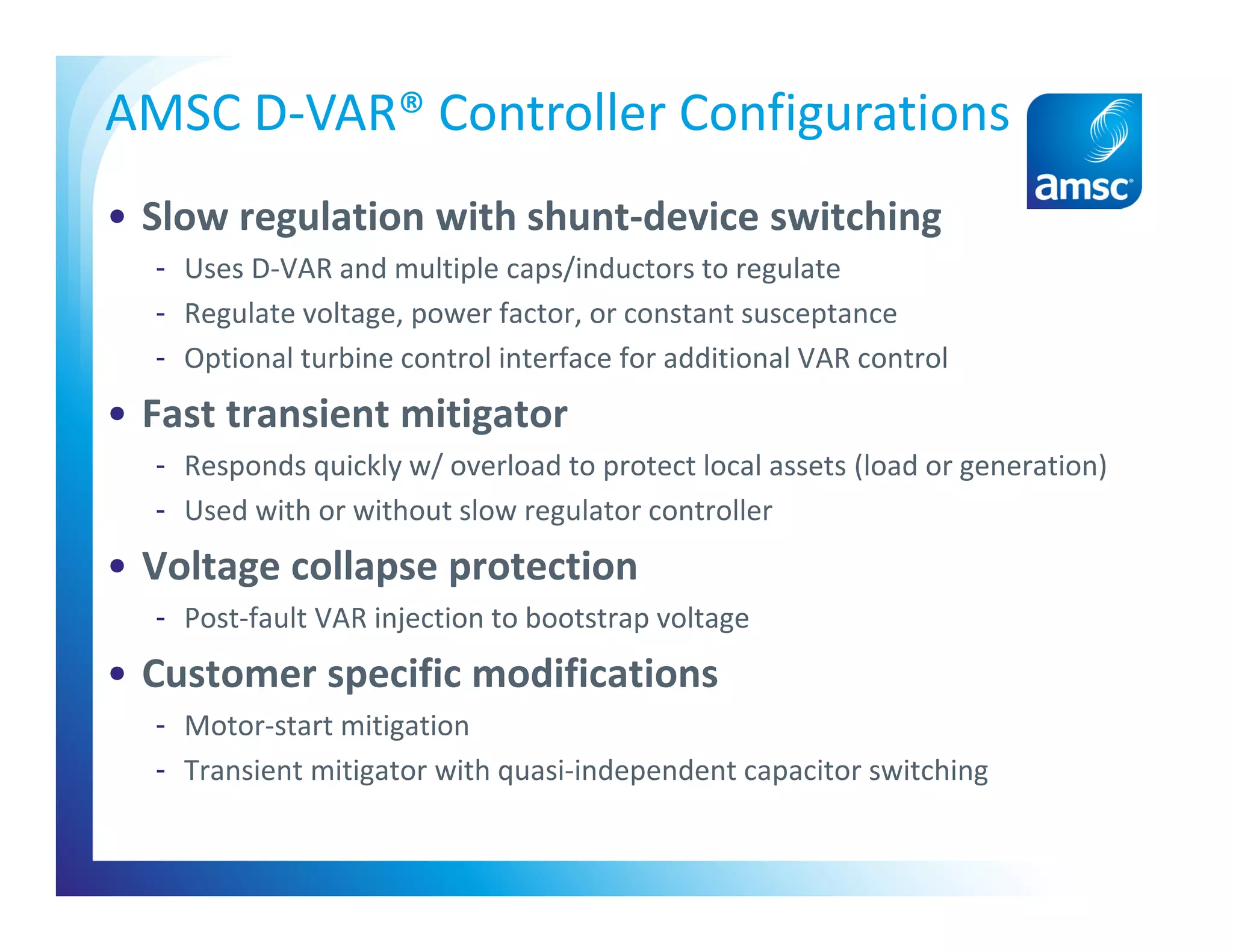 AMSC D-VAR Solutions 2015 | PDF