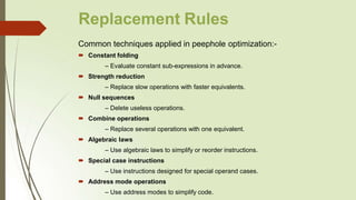 Peephole Optimization | PPT