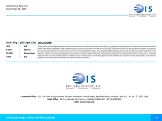 EISEC - Grauer and Weil (India) Ltd - IC | PDF