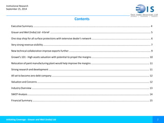 EISEC - Grauer and Weil (India) Ltd - IC | PDF