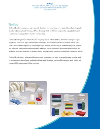 DeRoyal Corporate Overview and Product Offering 2015 | PDF