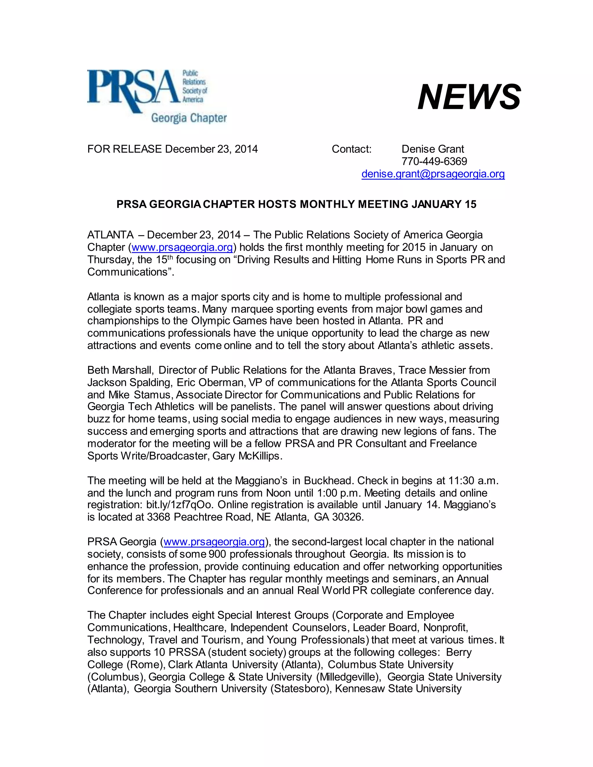 PRSA press release | DOCX