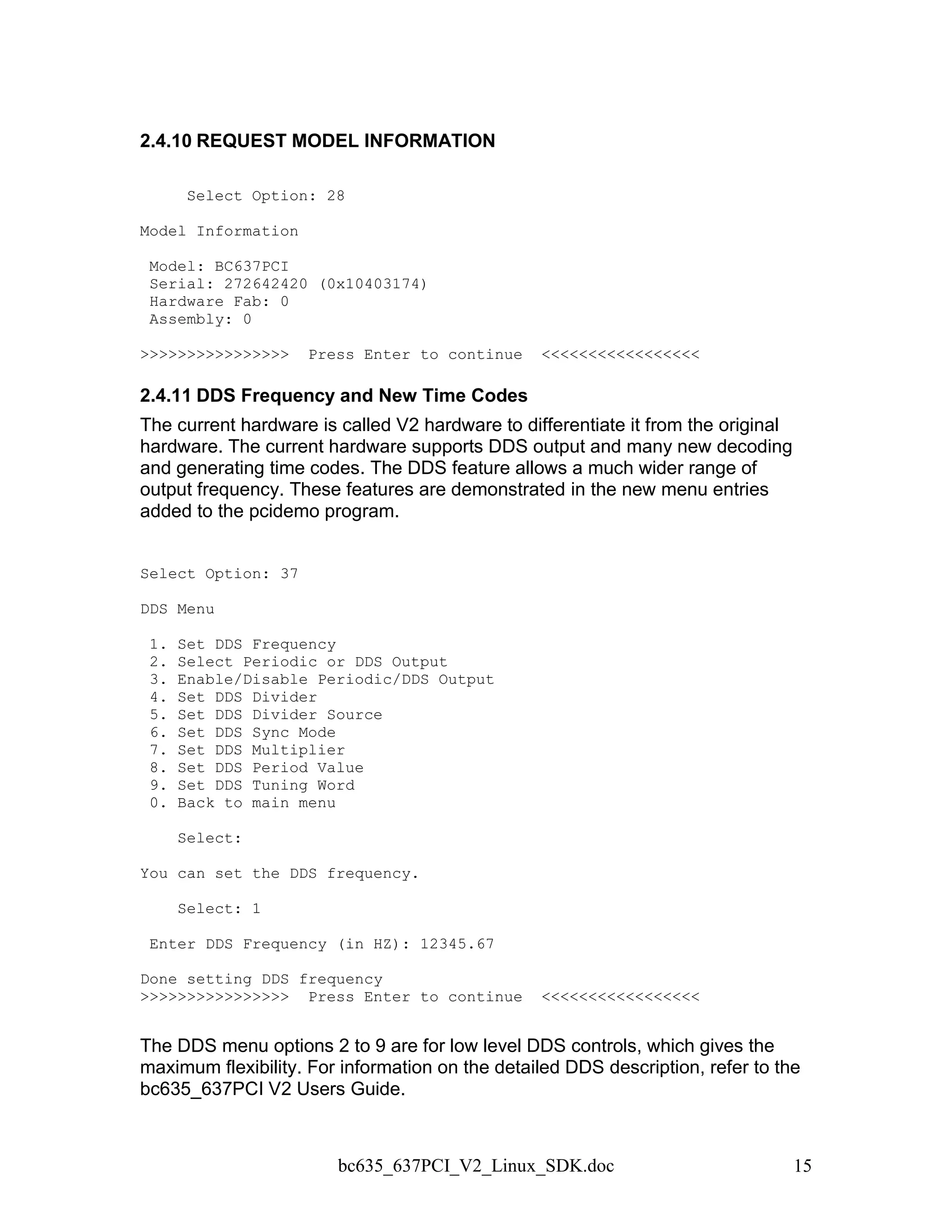 CM_SME revised bc635_637PCI_V2_Linux_SDK | PDF