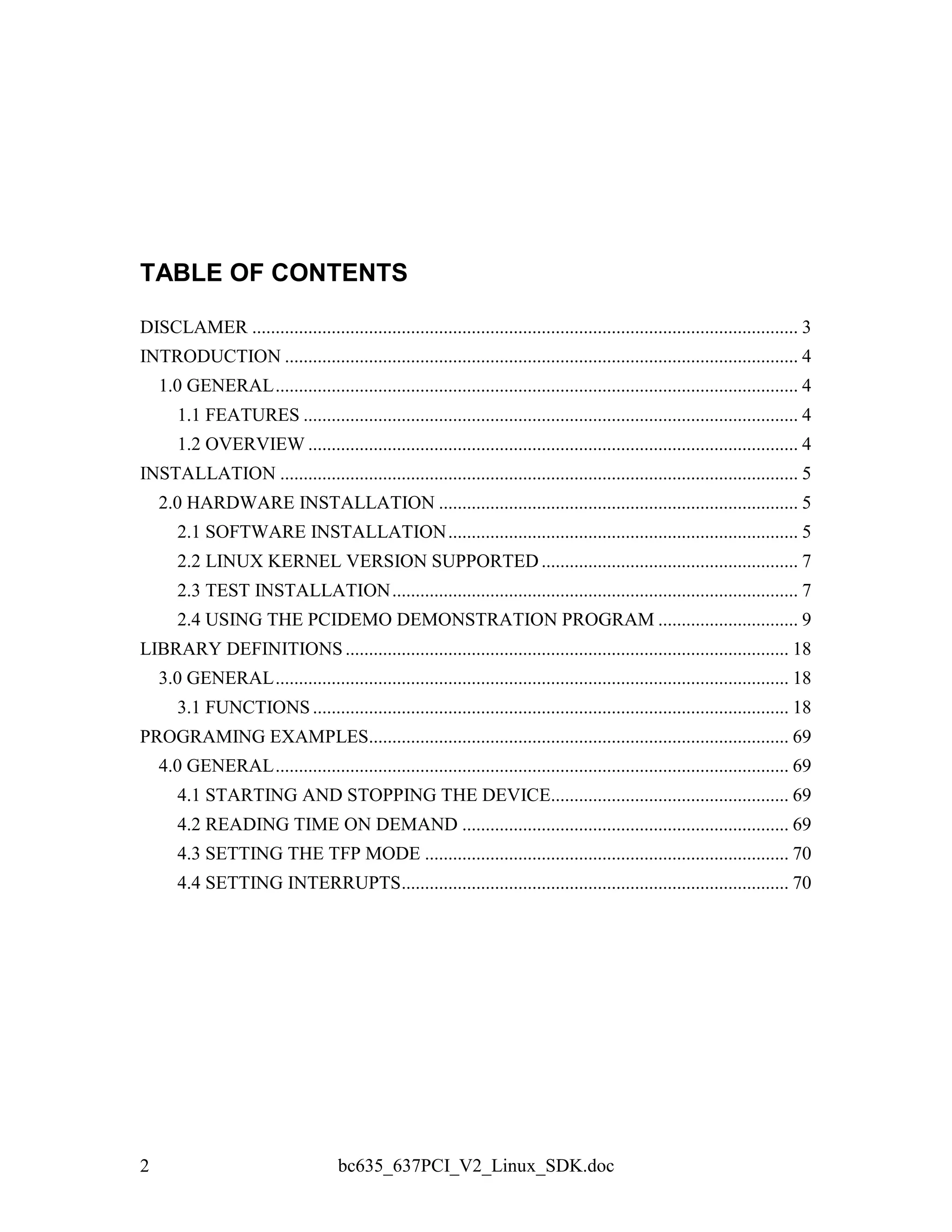 CM_SME revised bc635_637PCI_V2_Linux_SDK | PDF