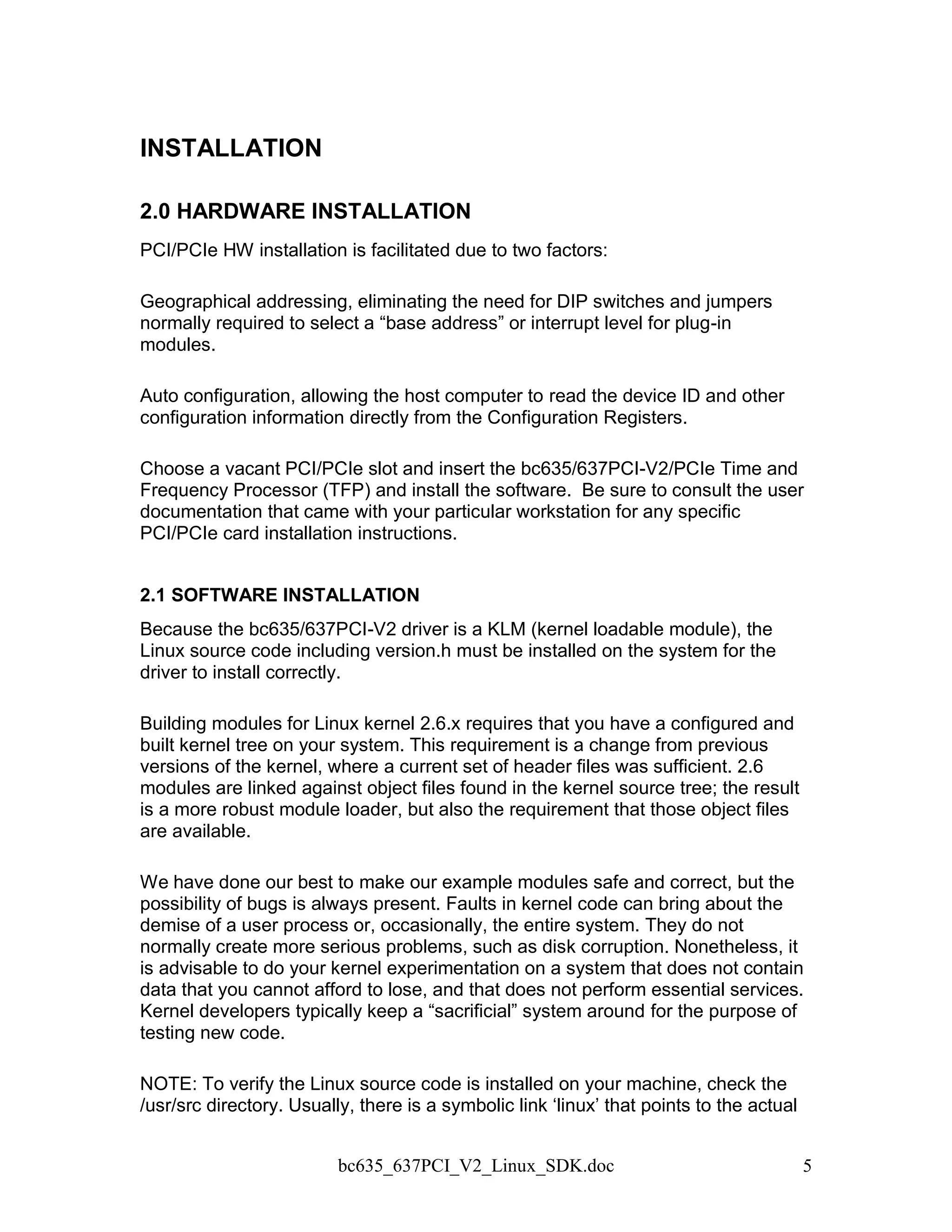 CM_SME revised bc635_637PCI_V2_Linux_SDK | PDF