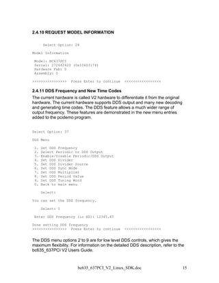 CM_SME revised bc635_637PCI_V2_Linux_SDK | PDF
