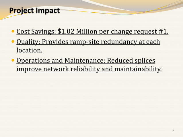 Fiber network redesign and implementation | PPTX