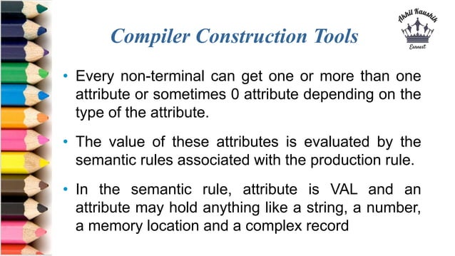 Compiler Construction Tools Ppt
