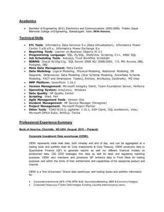 Deepak Sharma_ETL_Programmer_2016 | DOCX | Databases | Computer Software and Applications