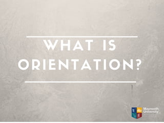 Maynooth Orientation Leader Guide | PDF