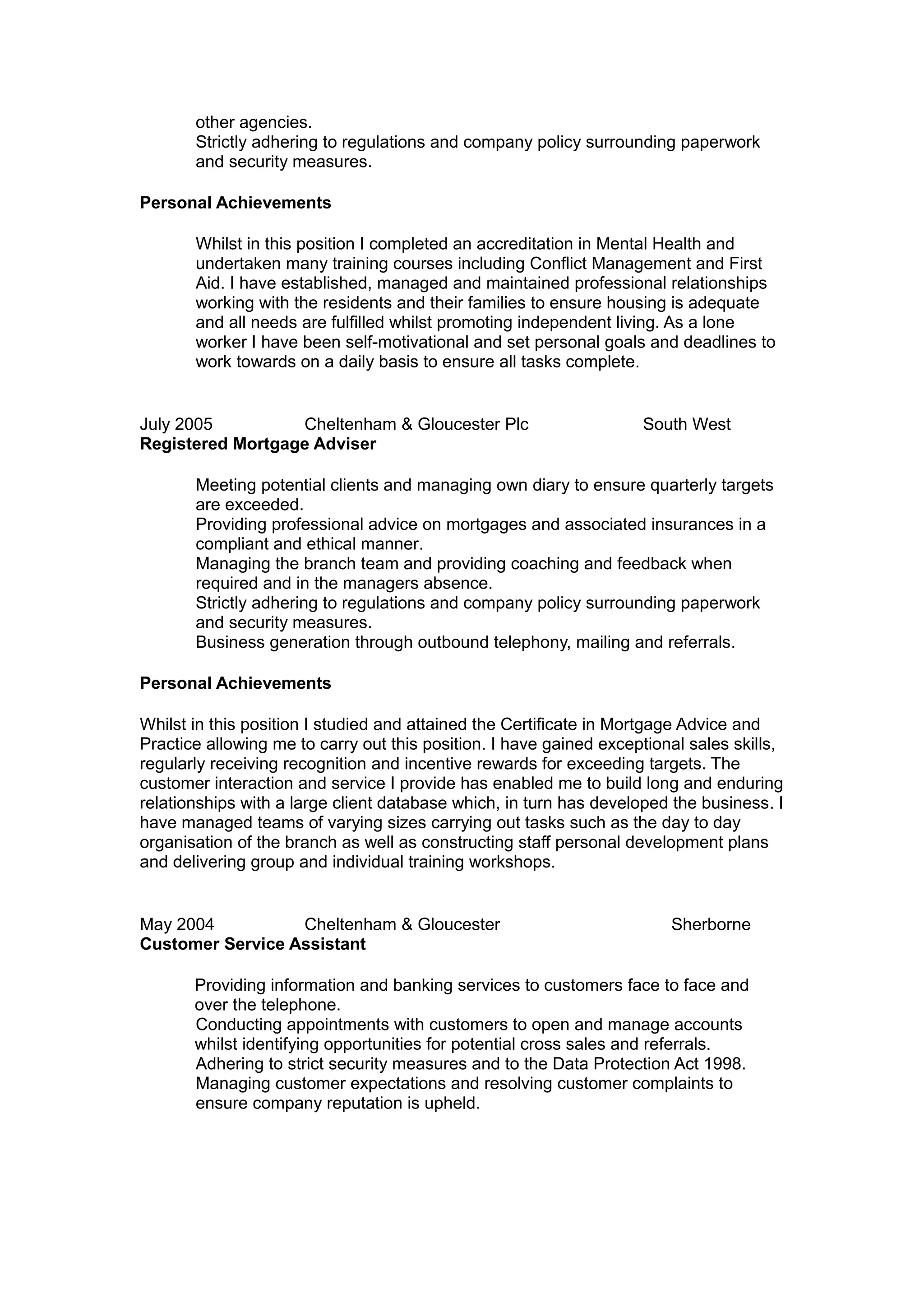 Becky CV | RTF