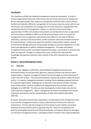 Shipboard Management | PDF