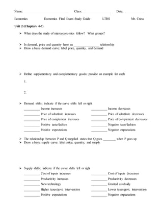 Student study guide | PDF