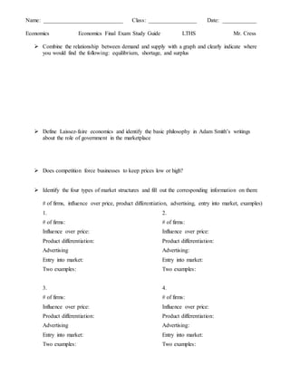 Student study guide | PDF