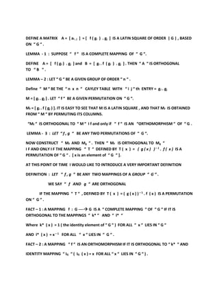 NCM LECTURE NOTES ON LATIN SQUARES(27) | PDF