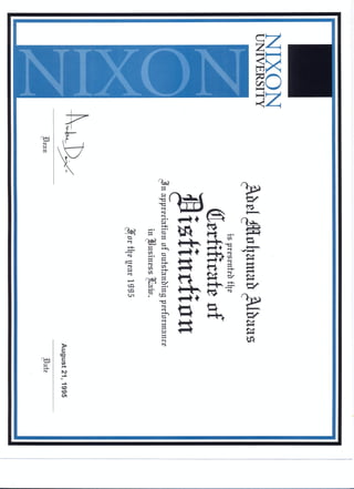 MBA Certificate | PDF