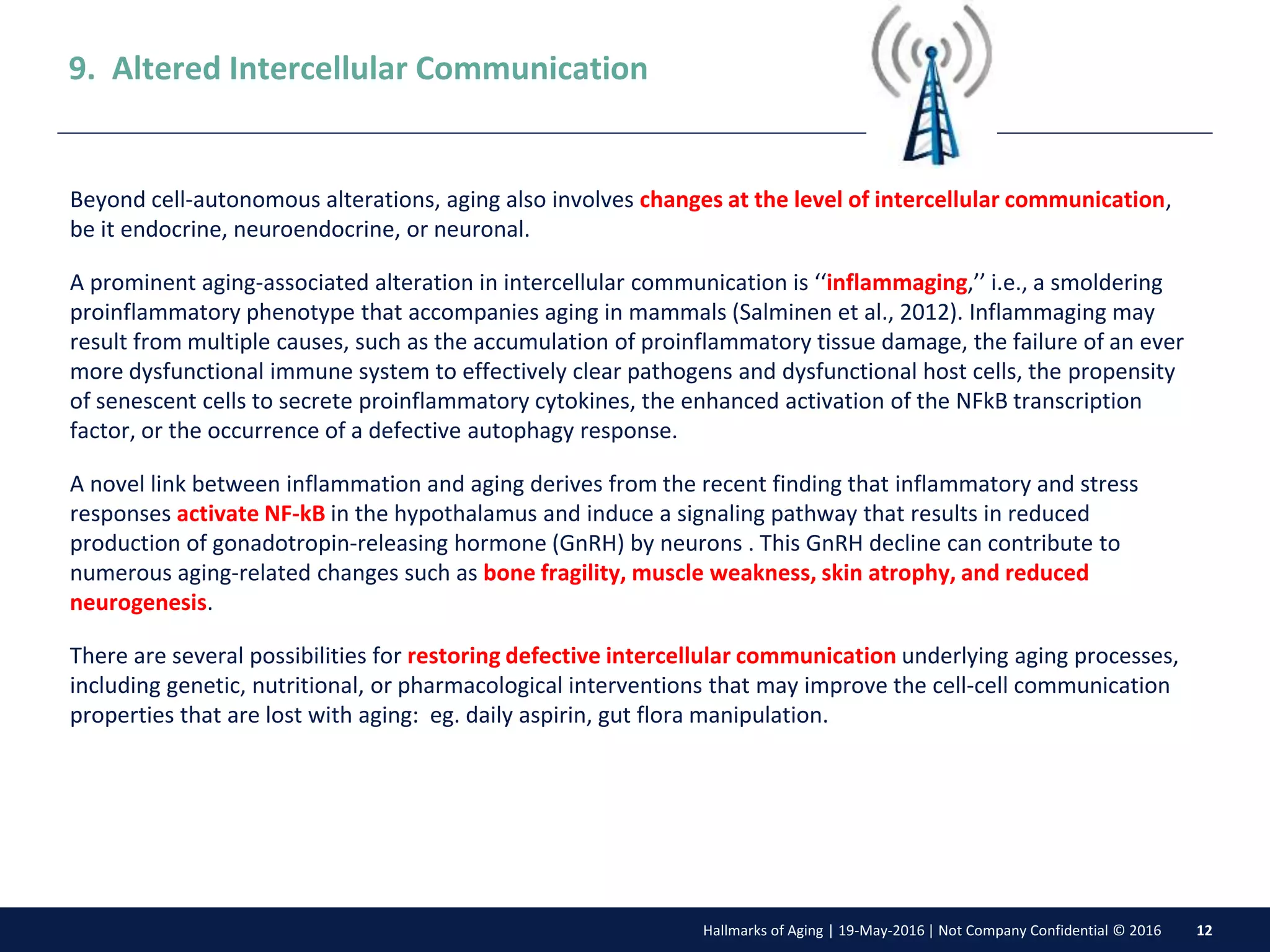 Hallmarks of Aging summary | PDF