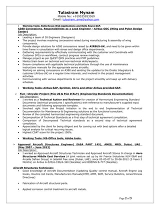 Aircraft Resume New-1 | DOC