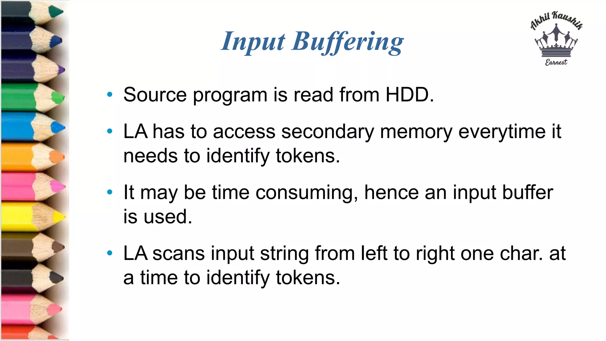 Lexical Analysis Compiler Design Ppt