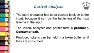 Lexical Analysis - Compiler Design | PPTX