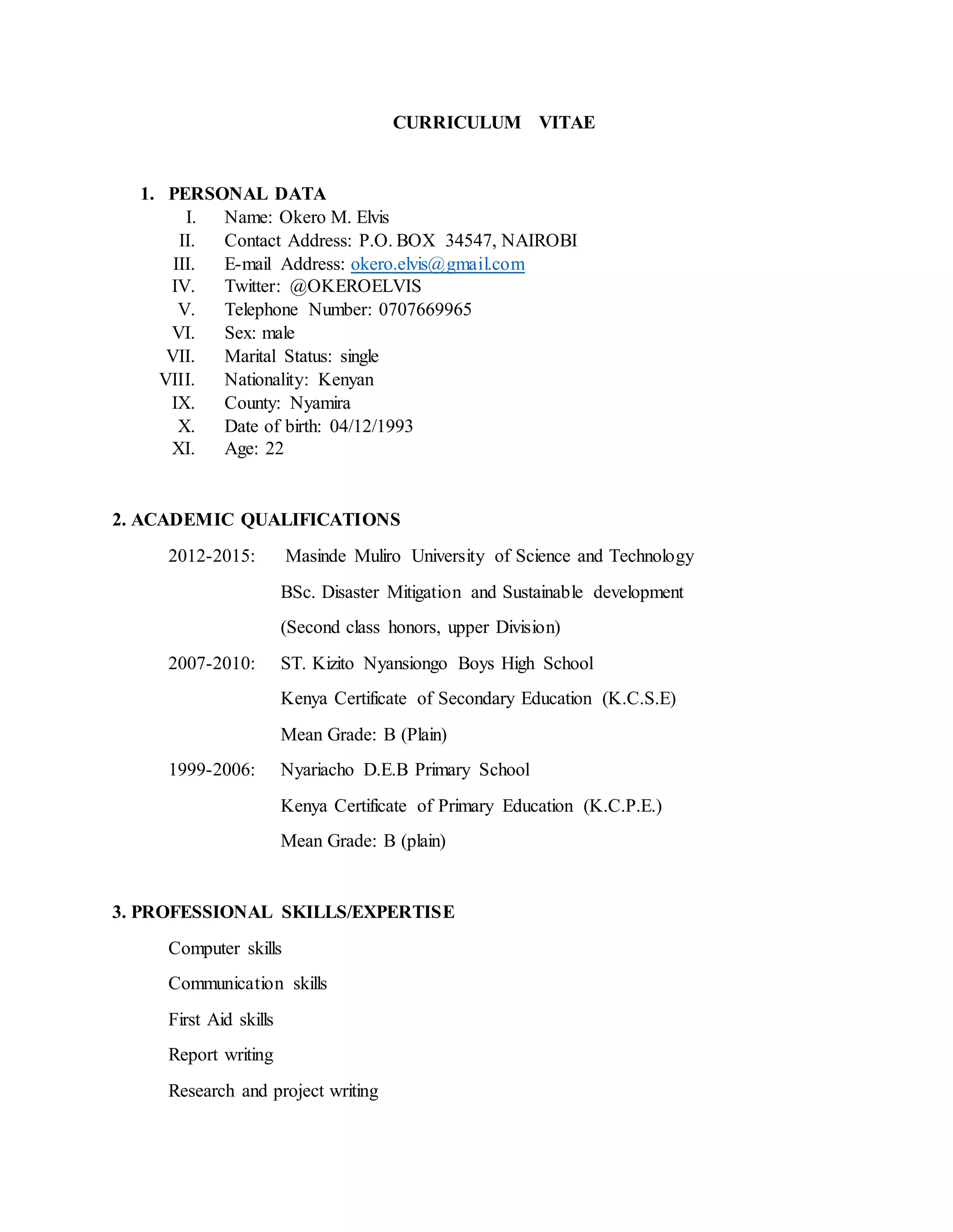 CURRICULUM VITAE | DOCX