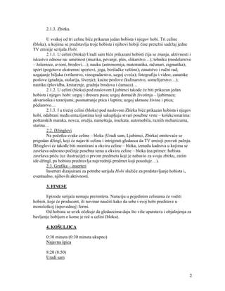 TV projekat Hobi (mozaik) | PDF
