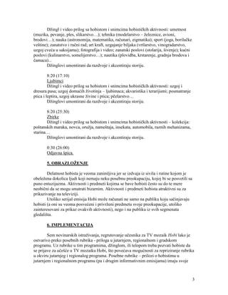 TV projekat Hobi (mozaik) | PDF