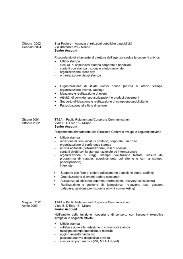CV Silvia Storelli | PDF